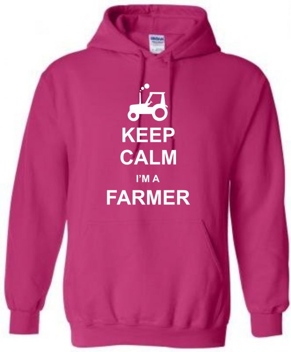 Keep Calm I'm a Farmer Hoodie, Farming Hoody, Farm Hooded Sweat ...
